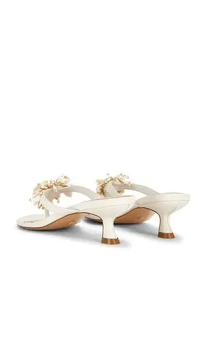 Raye Iman Embellished Kitten Heel Sandals