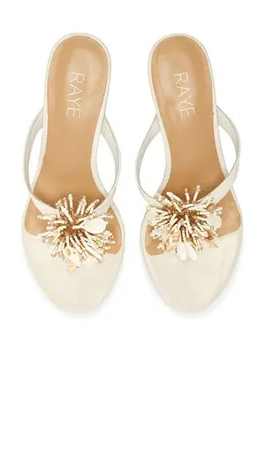 Raye Iman Embellished Kitten Heel Sandals
