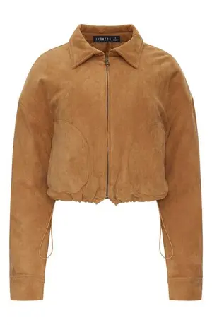 Lioness Serrano Faux Suede Bomber Jacket