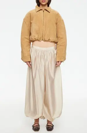 Lioness Serrano Faux Suede Bomber Jacket