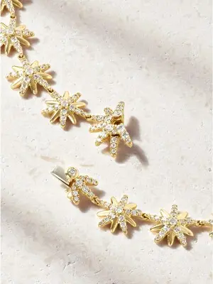 David Yurman 18-karat Diamond Starburst Tennis Necklace