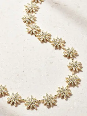 David Yurman 18-karat Diamond Starburst Tennis Necklace