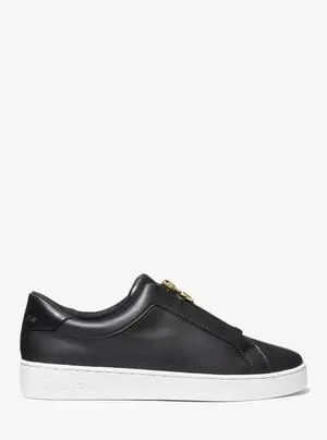 Michael Kors Keaton Leather Zip-up Sneakers