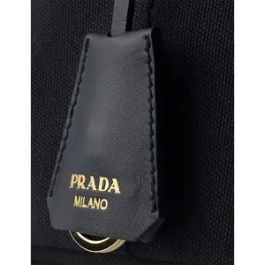 Prada Jardinière Mini Cotton-canvas Top-handle Bag - Blue