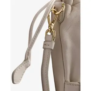 Prada Logo-plaque Leather Pouch