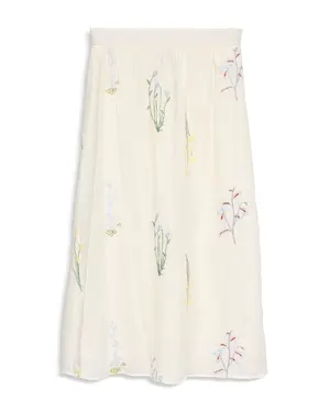 Vero Moda Embroidered Maxi Skirt