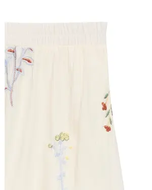 Vero Moda Embroidered Maxi Skirt