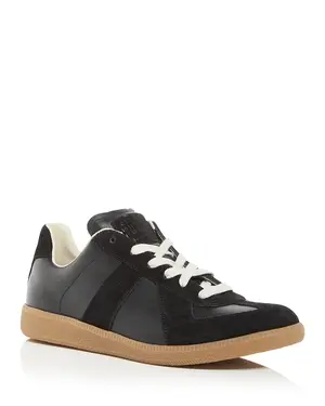 MAISON MARGIELA Replica Low Top Sneakers - Black/tan