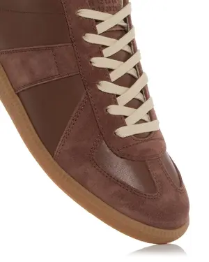 MAISON MARGIELA Replica Low Top Sneakers - Medium Brown