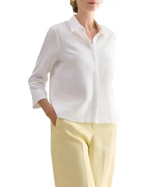 HOBBS LONDON Nita Linen Shirt - White