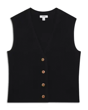 REISS Ria Waistcoat - Navy