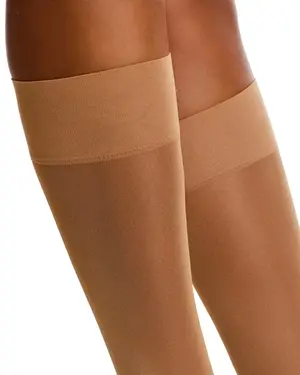 Wolford Satin Touch Knee High Tights Pack Of 3 - Gobi