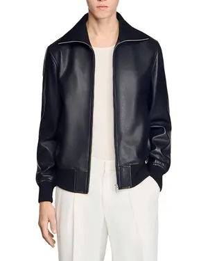 Sandro Leather Jackets For Men