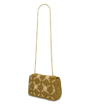 Gerard Darel Le Fanny Raffia Crossbody Bag