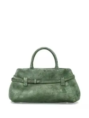 Manu Atelier 25 Le Cambon Suede Tote Bag - Green