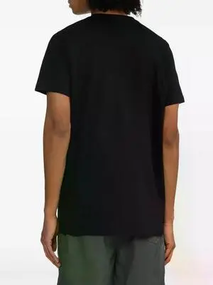 Fred Perry Logo-embroidered Cotton T-shirt - Black