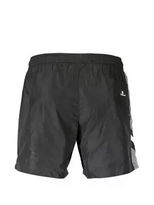 Karl Lagerfeld Striped Drawstring Swim Trunks