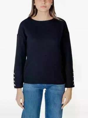 STREET ONE Button-embellished Knit Sweater