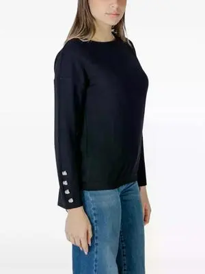 STREET ONE Button-embellished Knit Sweater
