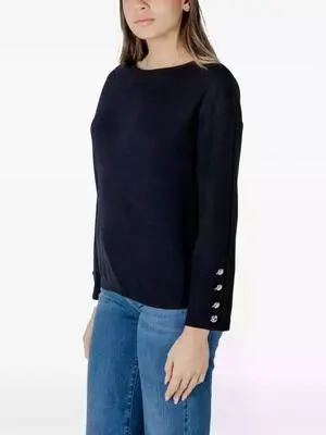 STREET ONE Button-embellished Knit Sweater