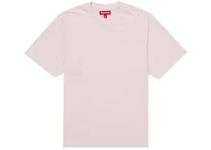 Supreme Short Sleeve Pocket Tee Shirt - Light Pink