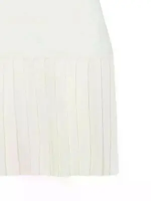 AMAN Knitted Pleated Sleeveless V-neck Dress