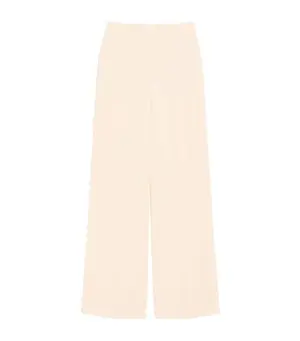 Valentino Garavani Silk Wide Leg Trousers