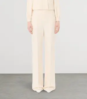 Valentino Garavani Silk Wide Leg Trousers