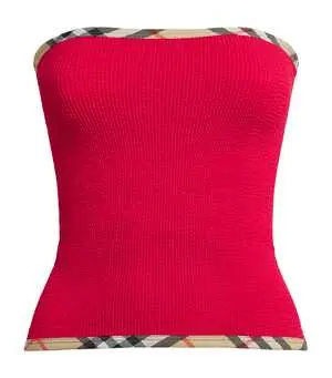 BURBERRY X HUNZA G Hunza G X Burberry Devyn Skirt/bandeau Top - Red