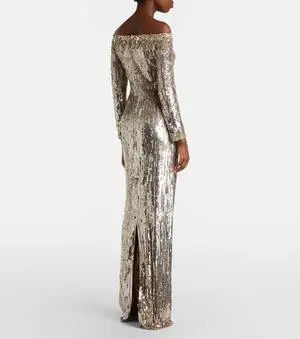 Jenny Packham Marnie Embellished Gown - Gold