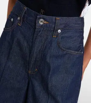 AGOLDE Nolan Denim Bermuda Shorts In Milkshake - Blue