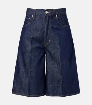 AGOLDE Nolan Denim Bermuda Shorts In Milkshake - Blue