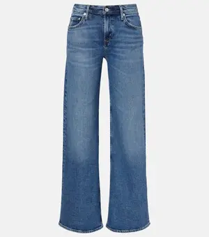 Citizens Of Humanity Nora Wide-leg Jeans In Washed - Blue