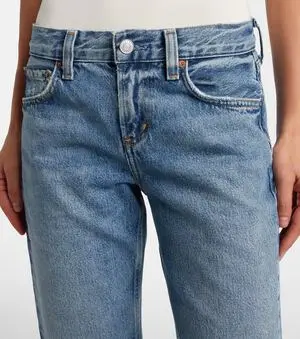 AGOLDE Low-rise Slim Jeans - Blue
