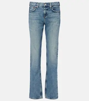 AGOLDE Low-rise Slim Jeans - Blue