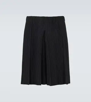 Issey Miyake Homme Plissé Tailored Pleats 2 Bermuda Shorts - Black