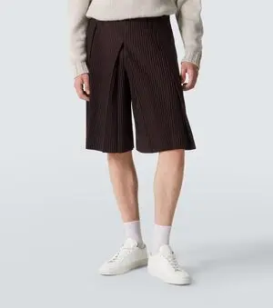 Issey Miyake Tailored Bermuda Shorts - Brown