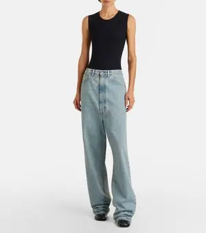 MAISON MARGIELA Frayed Straight Jeans - Blue
