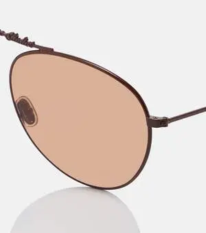 Acne Studios Aviator Sunglasses - Brown