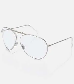 Acne Studios Aviator Eyeglasses - Silver
