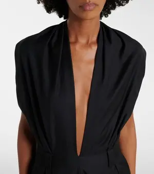 Coperni Halterneck Virgin Wool Jumpsuit