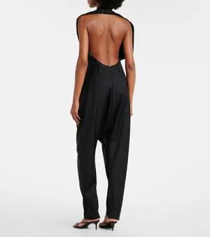 Coperni Halterneck Virgin Wool Jumpsuit