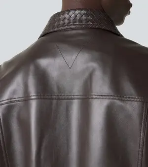 Bottega Veneta Intrecciato Lamb Leather Jacket