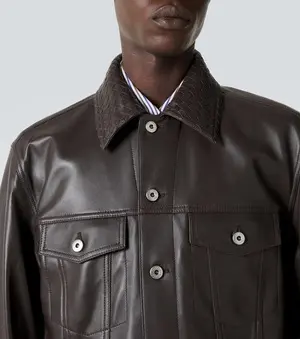 Bottega Veneta Intrecciato Lamb Leather Jacket