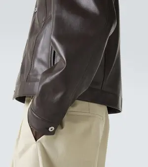 Bottega Veneta Intrecciato Lamb Leather Jacket