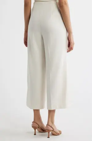 Anne Klein Pull-on Crop Wide Leg Pants