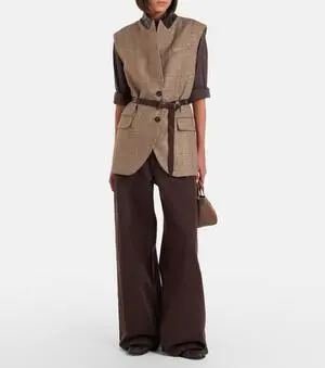 Brunello Cucinelli Monili Leather Penny Loafers
