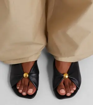 Loewe Pebble Leather Slides