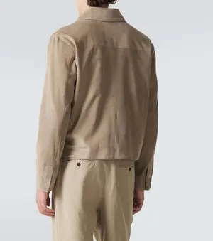 STOFFA Suede Zip-up Jacket
