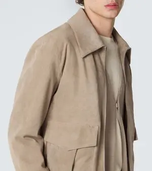 STOFFA Suede Zip-up Jacket